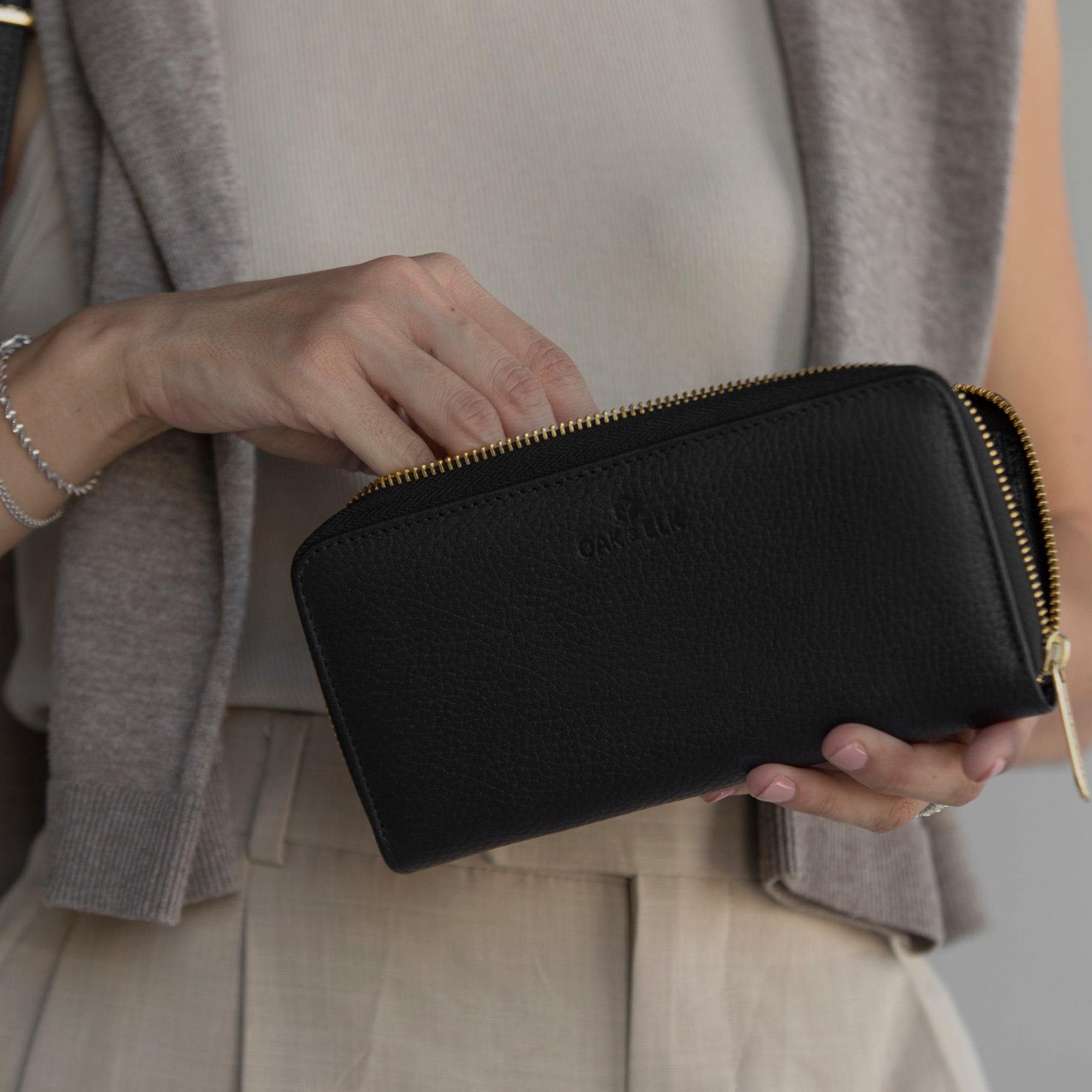 Ivy Leather Large Wallet - Oak & Elk