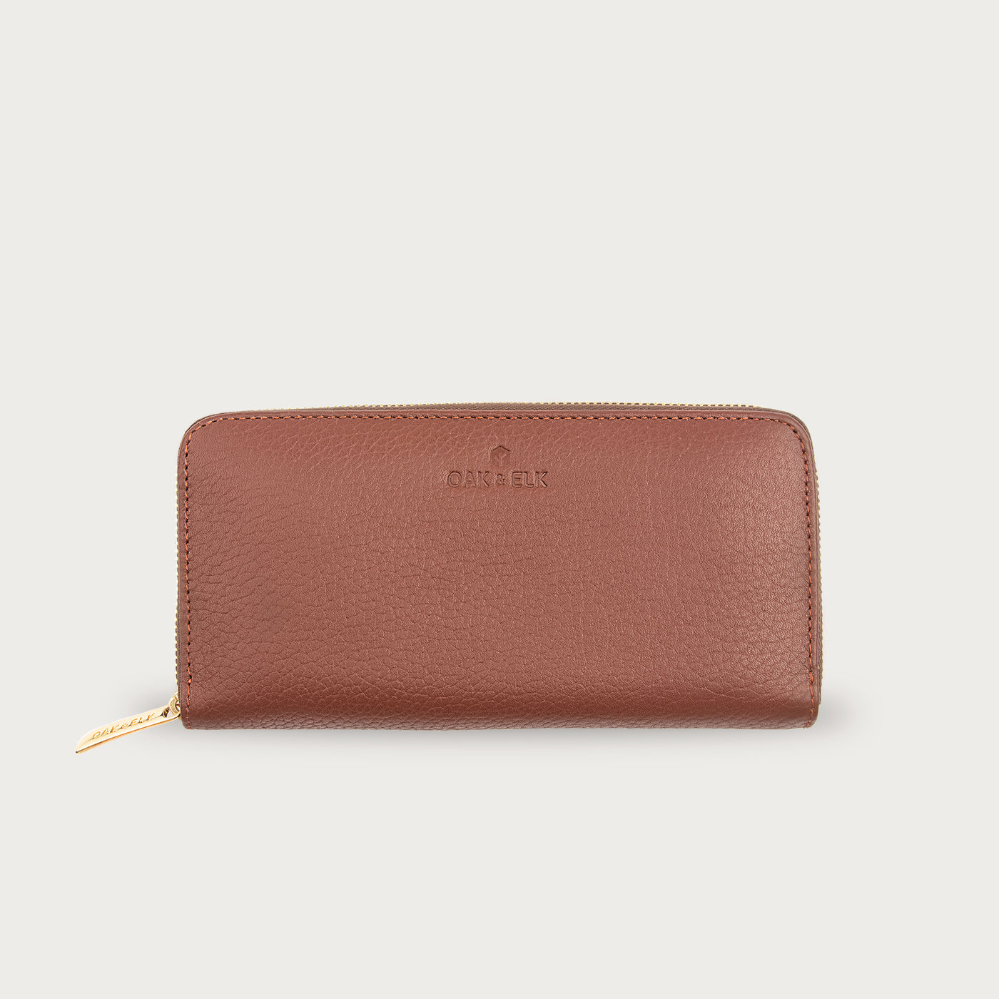 Large Leather Wallet zipper and multiple slots by OAK & ELK